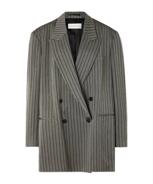 Dries Van Noten Double-breasted Striped Blazer