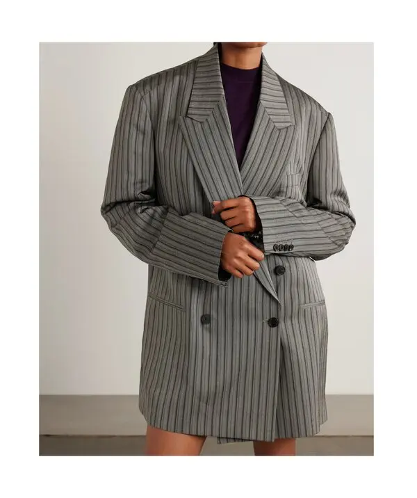 Dries Van Noten Double-breasted Striped Blazer