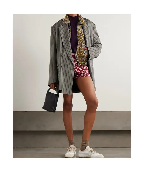 Dries Van Noten Double-breasted Striped Blazer