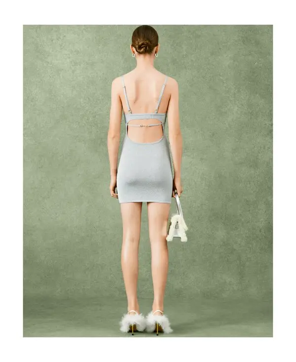 Jacquemus Fiesta Glitter Mini Dress