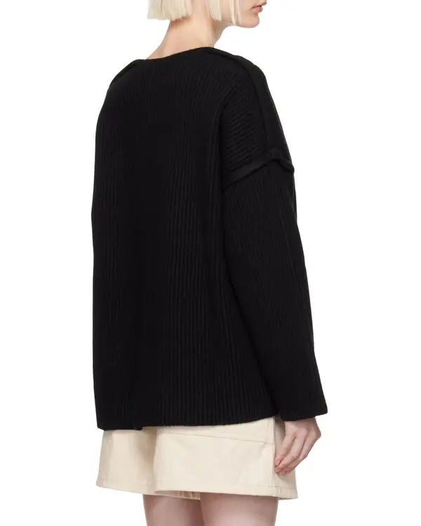 JIL SANDER Drop Shoulder Crew Neck Jumper
