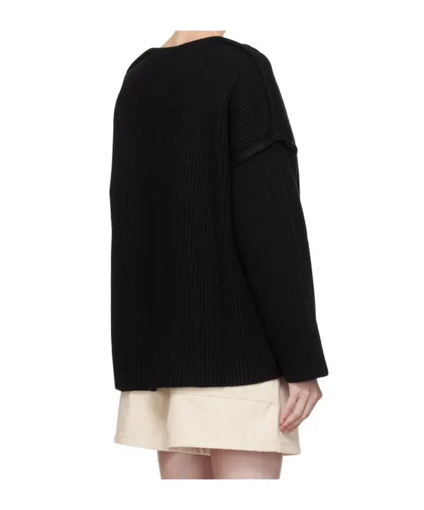 JIL SANDER Drop Shoulder Crew Neck Jumper