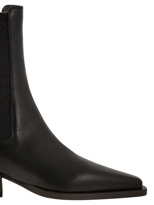 Brunello Cucinelli Pointed Toe Ankle Boots - Black