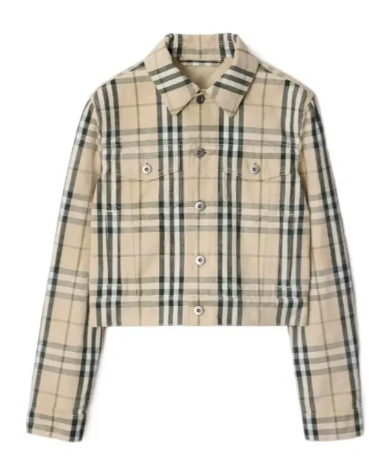 Burberry Checked Long-sleeve Jacket