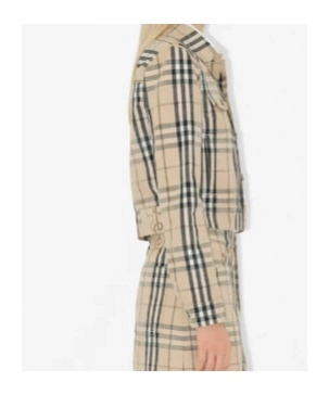 Burberry Checked Long-sleeve Jacket