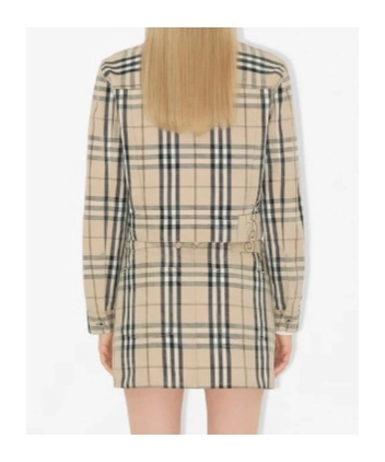 Burberry Checked Long-sleeve Jacket