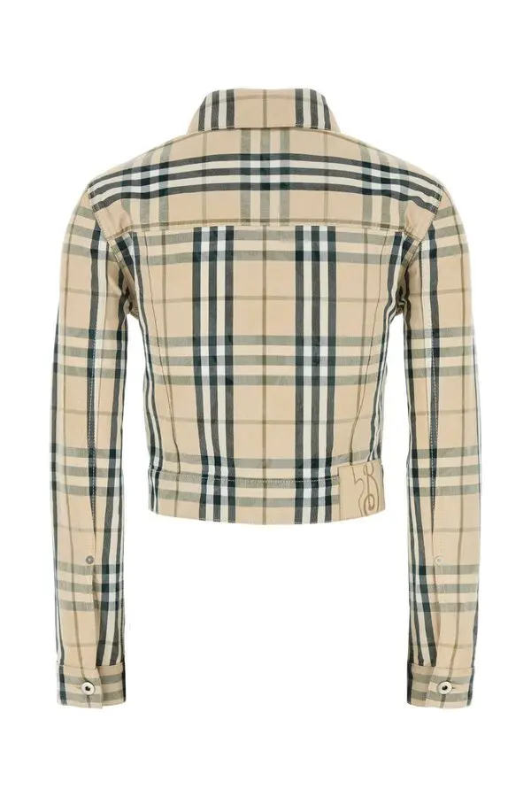 Burberry Checked Long-sleeve Jacket - Grain