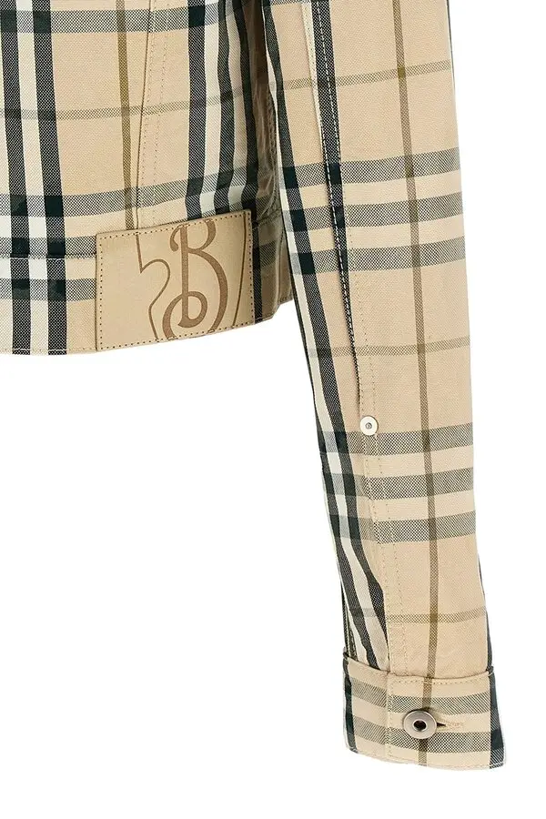 Burberry Checked Long-sleeve Jacket - Grain