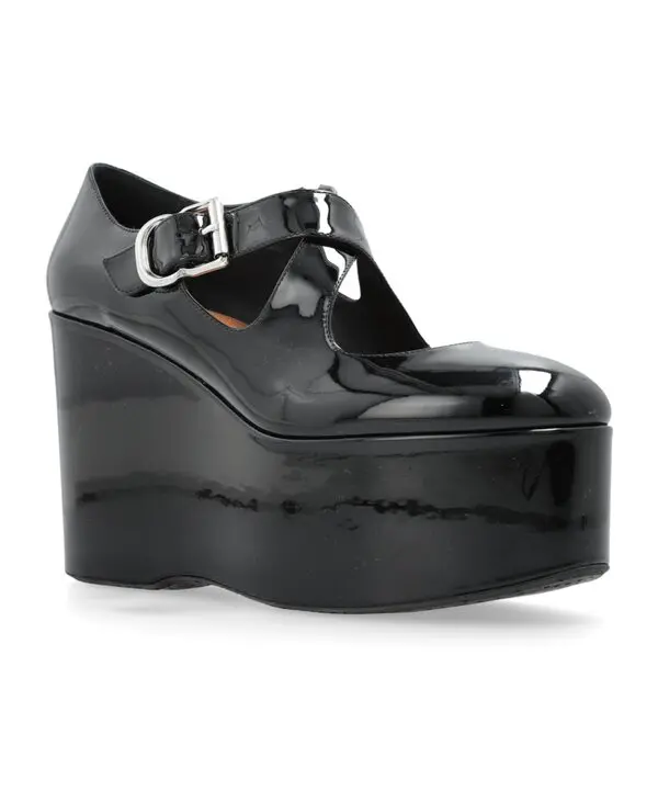 Alaïa 110mm Wedge Leather Pumps