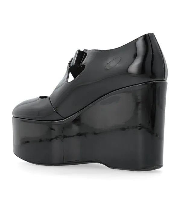 Alaïa 110mm Wedge Leather Pumps