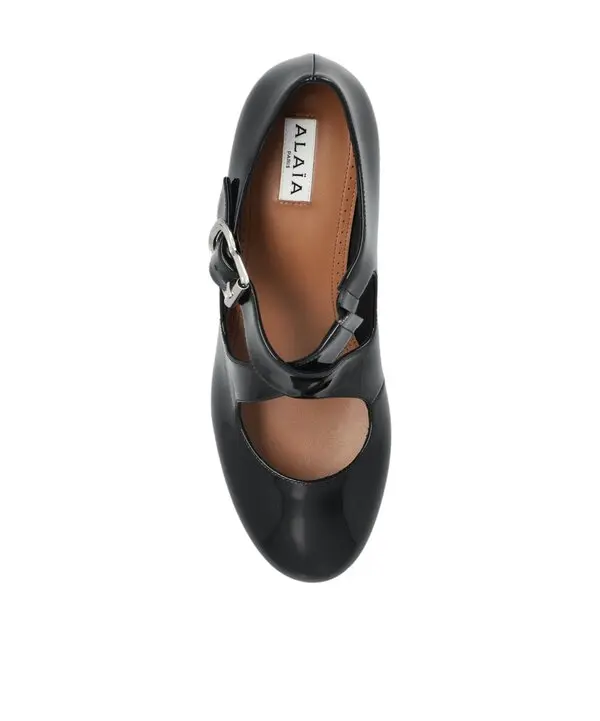 Alaïa 110mm Wedge Leather Pumps