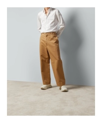 Gucci Twill Straight Leg Trousers - Nude