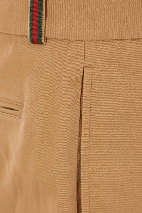 Gucci Twill Straight Leg Trousers