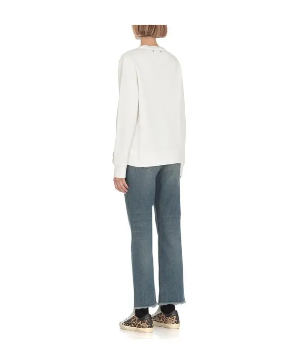 GOLDEN GOOSE Crewneck Sweatshirt With Embroidered Logo