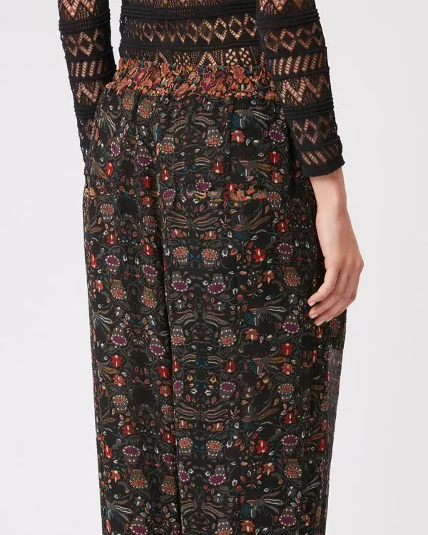 Isabel Marant Étoile Ozio Printed Silk Pants