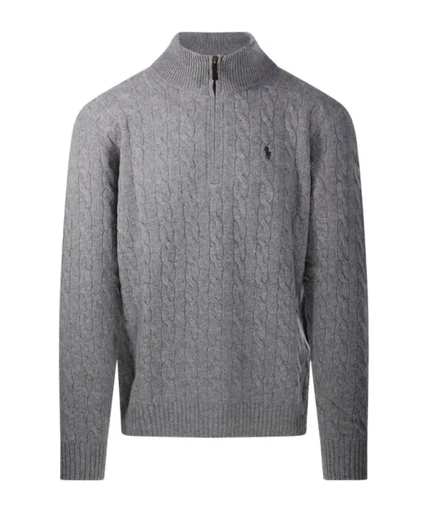 Polo Ralph Lauren Cable-knit Quarter-zip Sweater