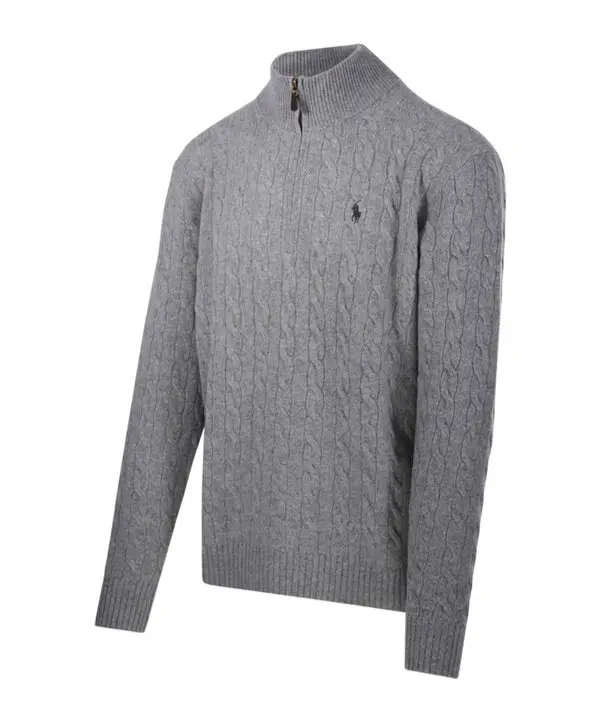 Polo Ralph Lauren Cable-knit Quarter-zip Sweater