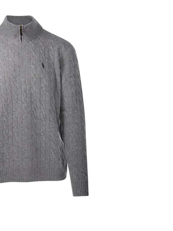 Polo Ralph Lauren Cable-knit Quarter-zip Sweater