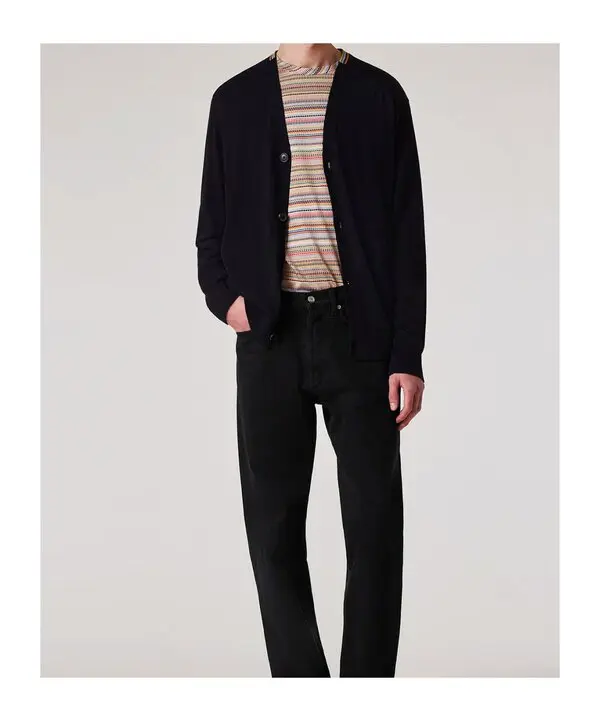 Paul Smith Signature Stripe Cardigan - Deep Navy Blue