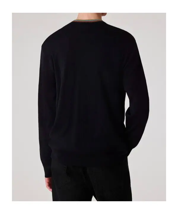 Paul Smith Signature Stripe Cardigan - Deep Navy Blue