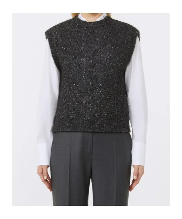 Max Mara Knitted Vest - Dark Grey