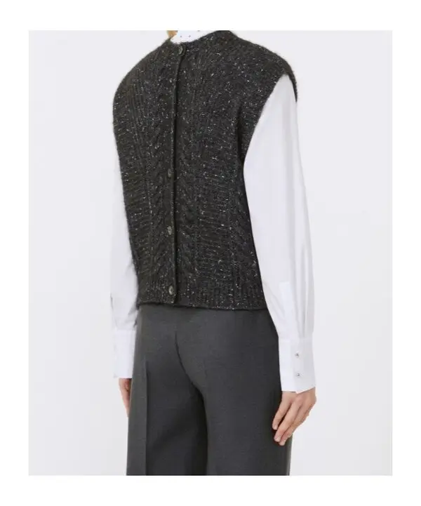 Max Mara Knitted Vest - Dark Grey