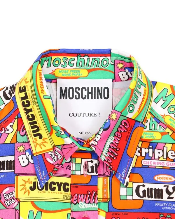 Moschino Printed Shirt Dress