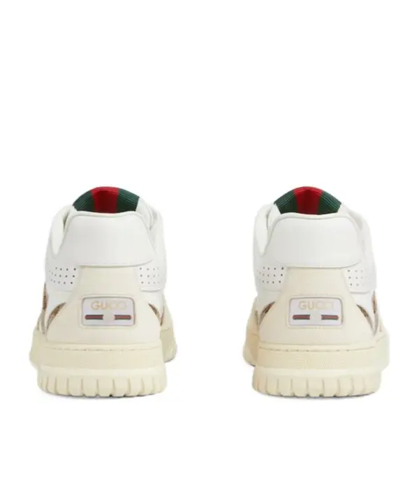 Gucci Re-web Laced Sneakers - Nude
