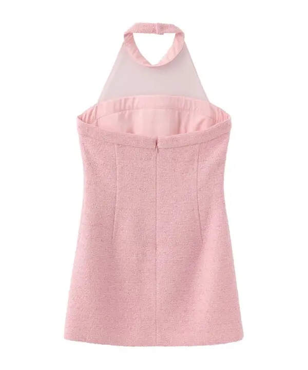 Marissa Chiara Sleeveless Halterneck Embellished Dress
