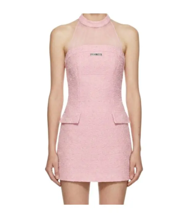 Marissa Chiara Sleeveless Halterneck Embellished Dress
