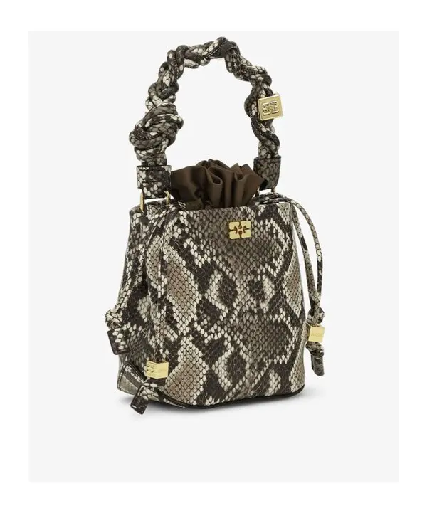 GANNI Snake Mini Bucket Bag