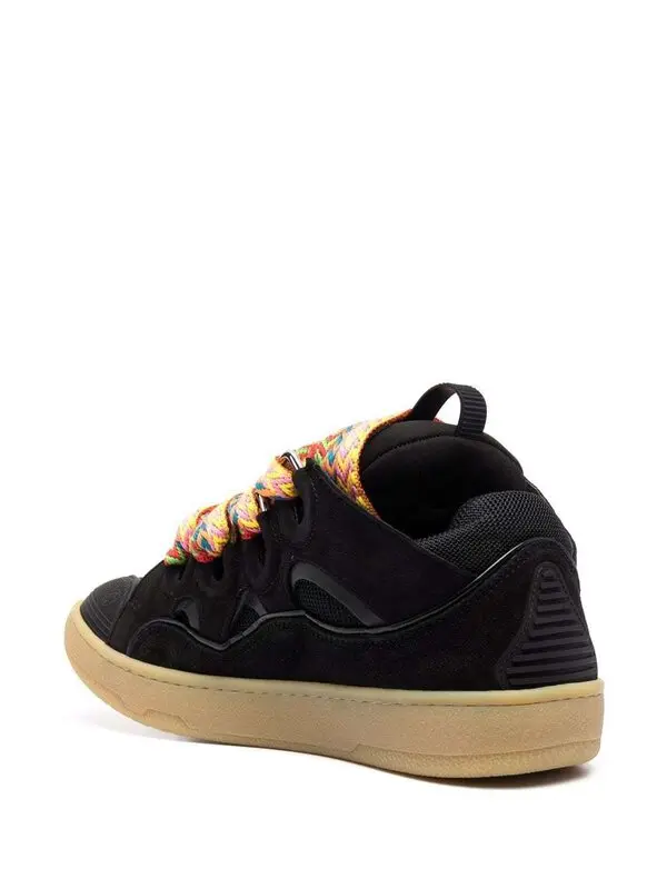 LANVIN Curb Lace-up Sneakers - Black