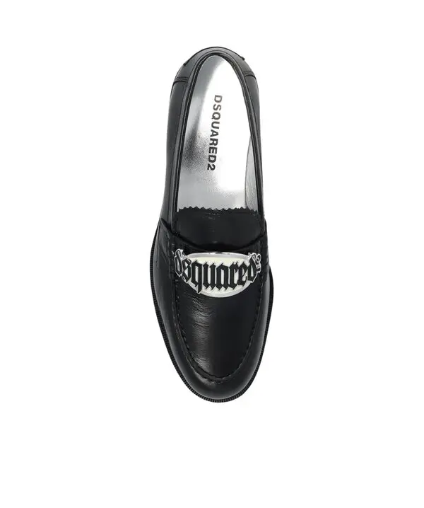 Dsquared2 Logo Plaque Slip-on Loafers