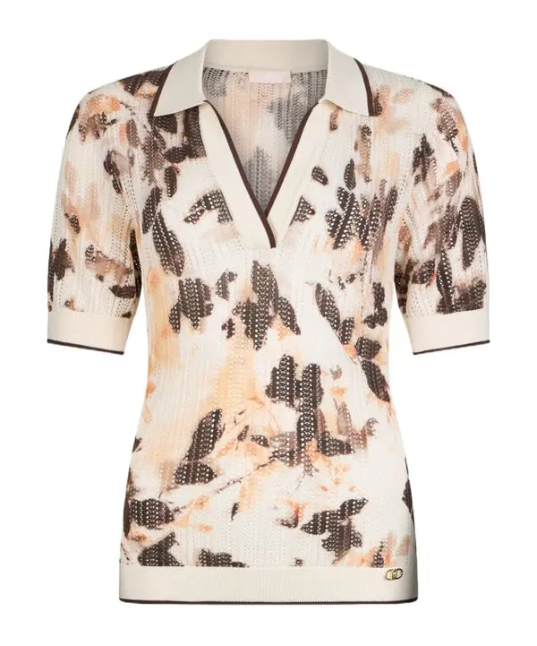 Liu Jo Floral T-shirt - Brown