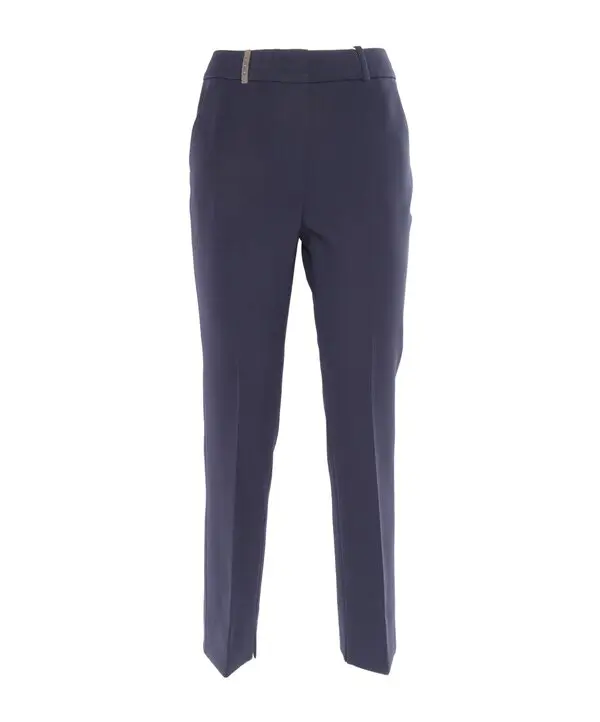 Peserico Slim Fit Chino Pants - Blue