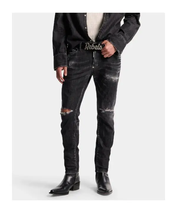 Dsquared2 Skater Distressed Jeans - Black
