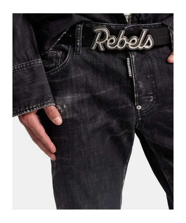 Dsquared2 Skater Distressed Jeans - Black