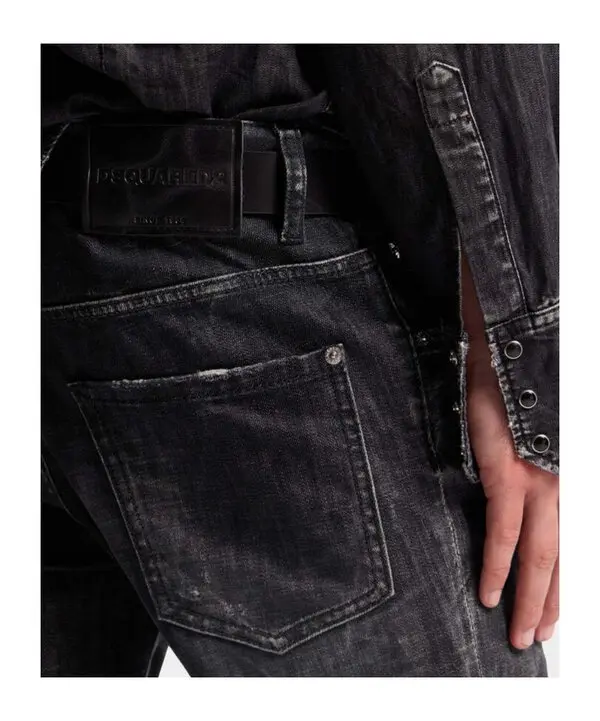 Dsquared2 Skater Distressed Jeans - Black
