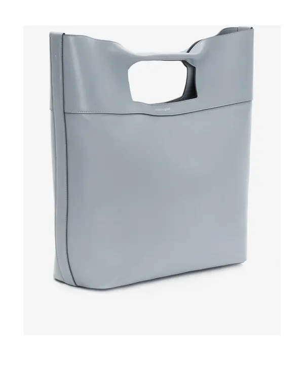 Alexander McQueen Logo Printed Bow-detailed Tote Bag