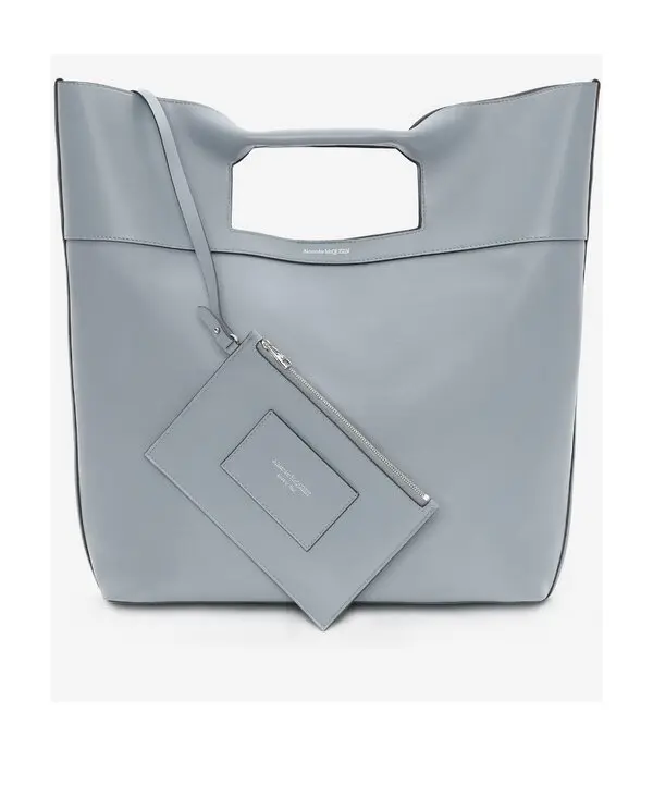 Alexander McQueen Logo Printed Bow-detailed Tote Bag