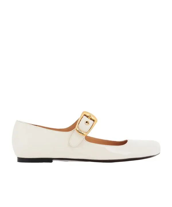 Chloé Polly Ballerina Flats With Buckle Detail