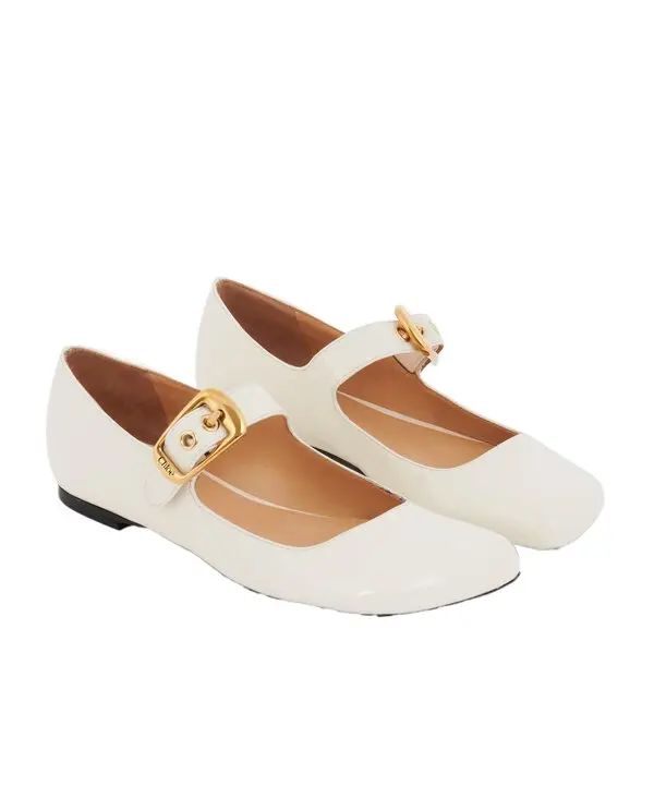 Chloé Polly Ballerina Flats With Buckle Detail