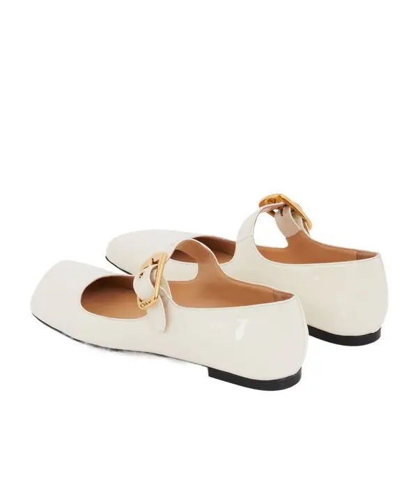 Chloé Polly Ballerina Flats With Buckle Detail