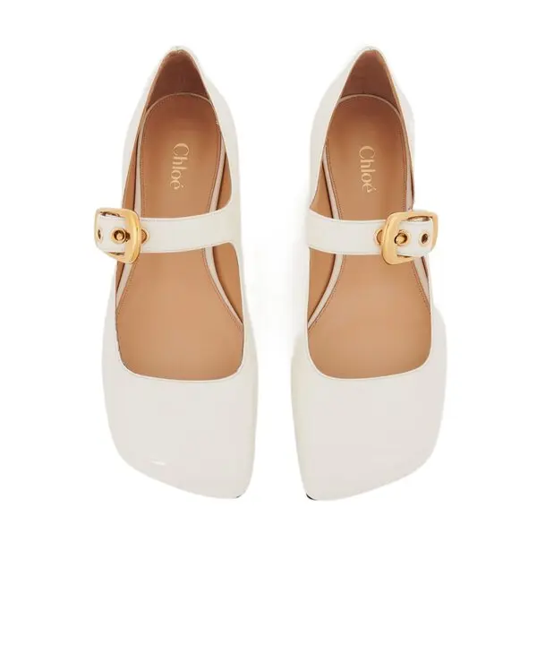 Chloé Polly Ballerina Flats With Buckle Detail
