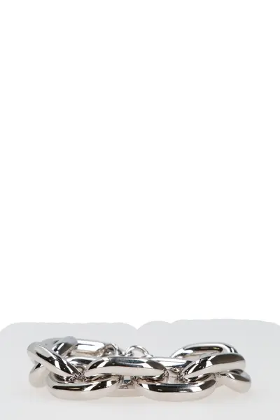 Rabanne Silver Chain Link Bracelet - Gray