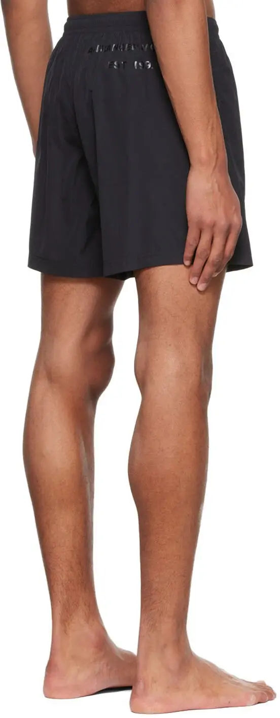 Alexander McQueen Graffiti Logo Swim Shorts - Black