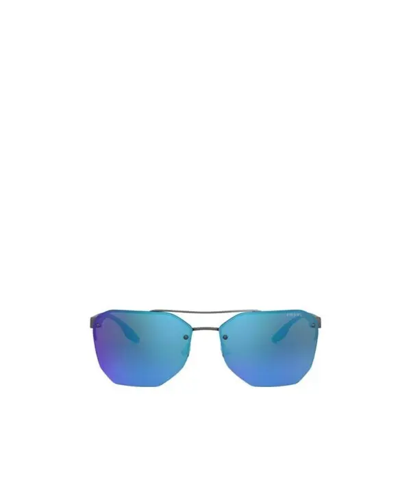 Prada Bronze Logo Sunglasses - Blue