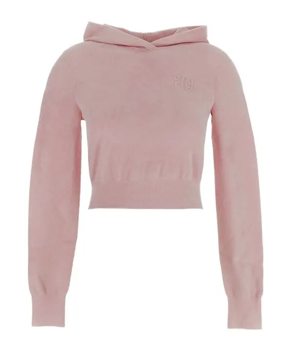 Alexander Wang Cropped Hoodie - Pink