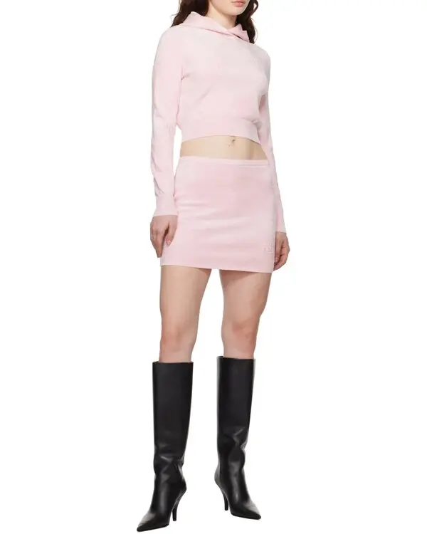 Alexander Wang Cropped Hoodie - Pink