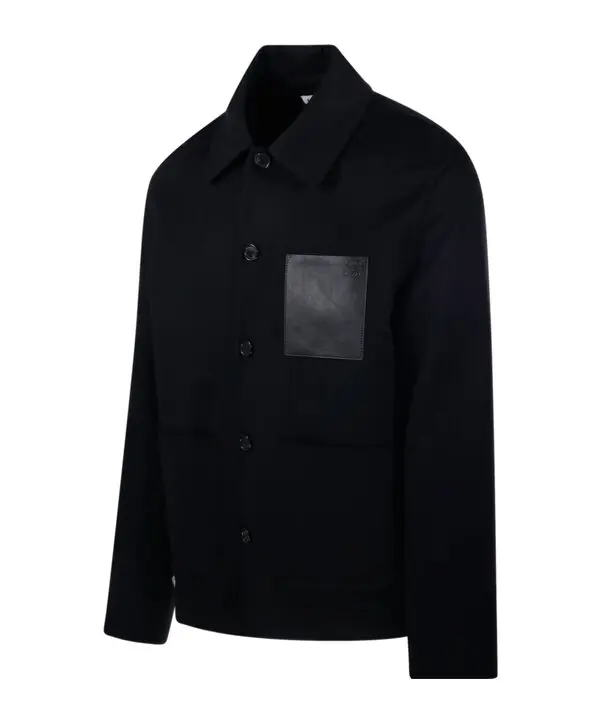 Loewe Workwear Jacket With Leather Logo Patch
